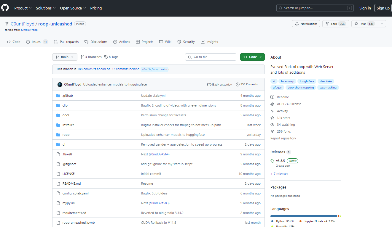 【失敗しない】PCでDeepFake！roop-unleashedのインストール方法＆使い方（スクリーンショットで丁寧解説） | AIクリエイティブワールド